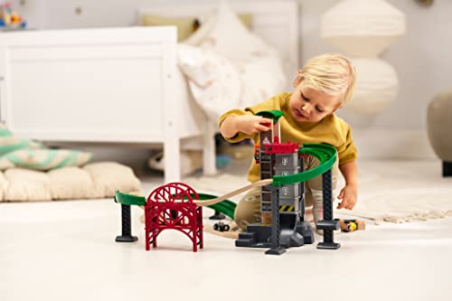 BRIO World 33887 Lift & Load Warehouse Set | 32 Piece Kids Train Toy Set with Wooden Tracks and Accessories | Interactive Design | FSC Certified Wood | for Ages 3 and Up