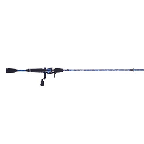 Abu Garcia 6’6” Aqua Max Fishing Rod and Reel Spinning Combo, 3+1 Ball Bearings with Lightweight Graphite Body & Rotor, Lightweight and Durable