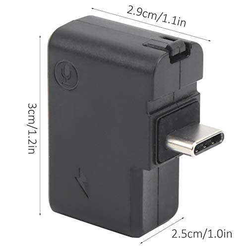 Action Camera Charging 3.5MM Audio Adapter External Stereo Sound Adapter Microphone Adapter