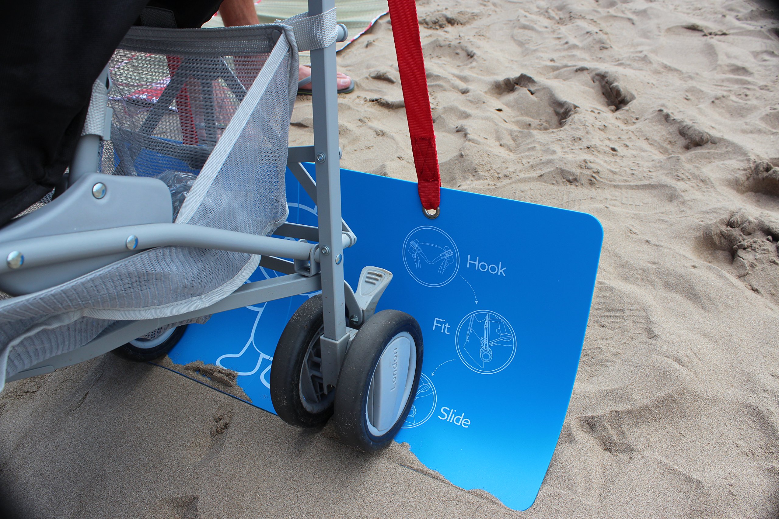 SandSliders - Aid to Ease Movement of Stroller over Sand