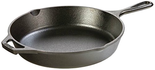 Lodge Seasoned Cast Iron 2 Skillet Bundle. 12 inches and 10.25 inches Set of 2 Cast Iron Frying Pans