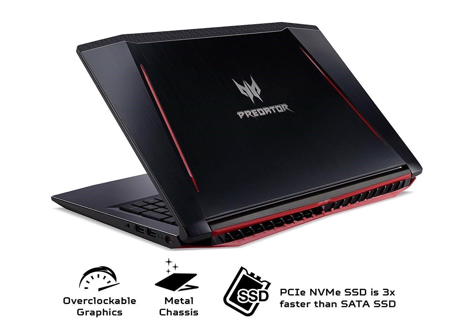 acer 2019 Predator Helios 300 VR Reality 15.6" FHD IPS Gaming Laptop Computer, 8th Gen Intel Hexa-Core i7-8750H up to 4.1GHz, 16GB DDR4, 512GB SSD, GTX 1060 6GB, 802.11ac WiFi, Windows 10