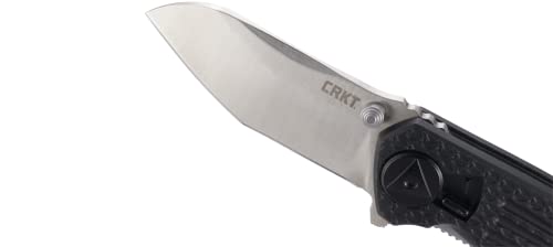 CRKT Prequel EDC Folding Pocket Knife: Take Apart Field Strip, Modified Tanto Blade, Flipper Open, Liner Lock, Nylon Handle, Deep Carry Pocket Clip 2420