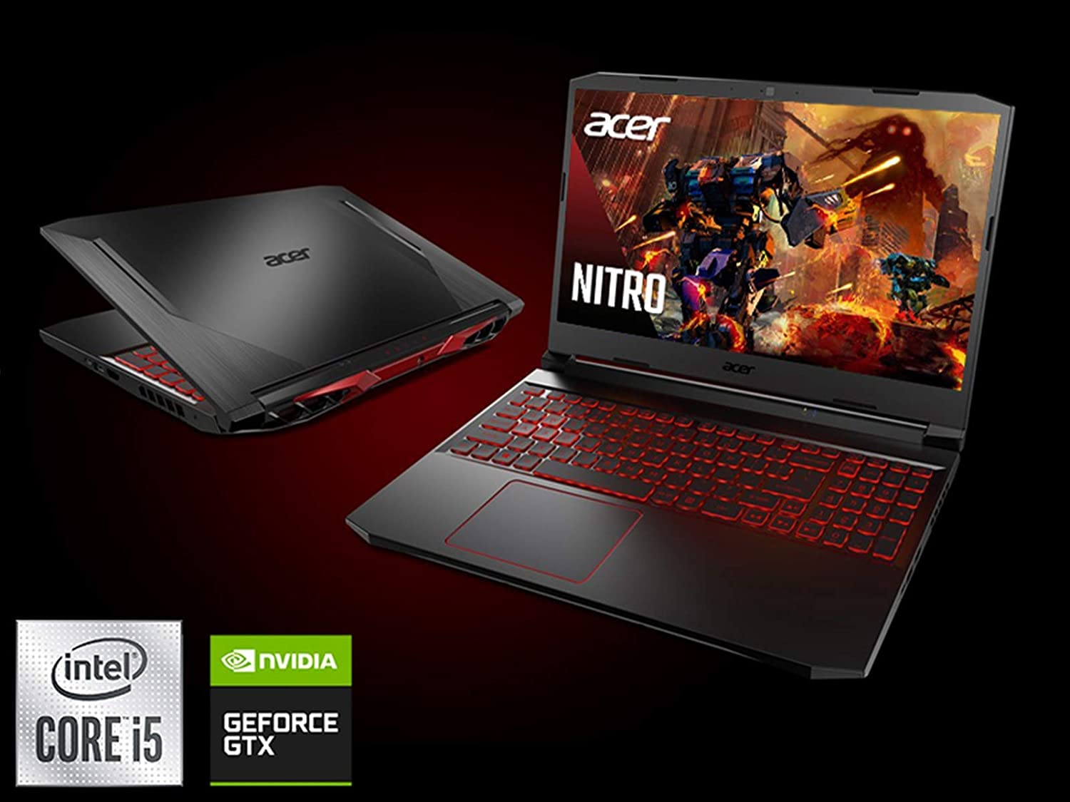 Acer 2022 Nitro 5 15.6inch FHD 144Hz Gaming Notebook, Intel Core i5-10300H Processor, NVIDIA GeForce GTX 1650, WiFi 6, DTS X Ultra Audio, Backlit Keyboard, Win 10 Home (16GB RAM | 512GB SSD) Black