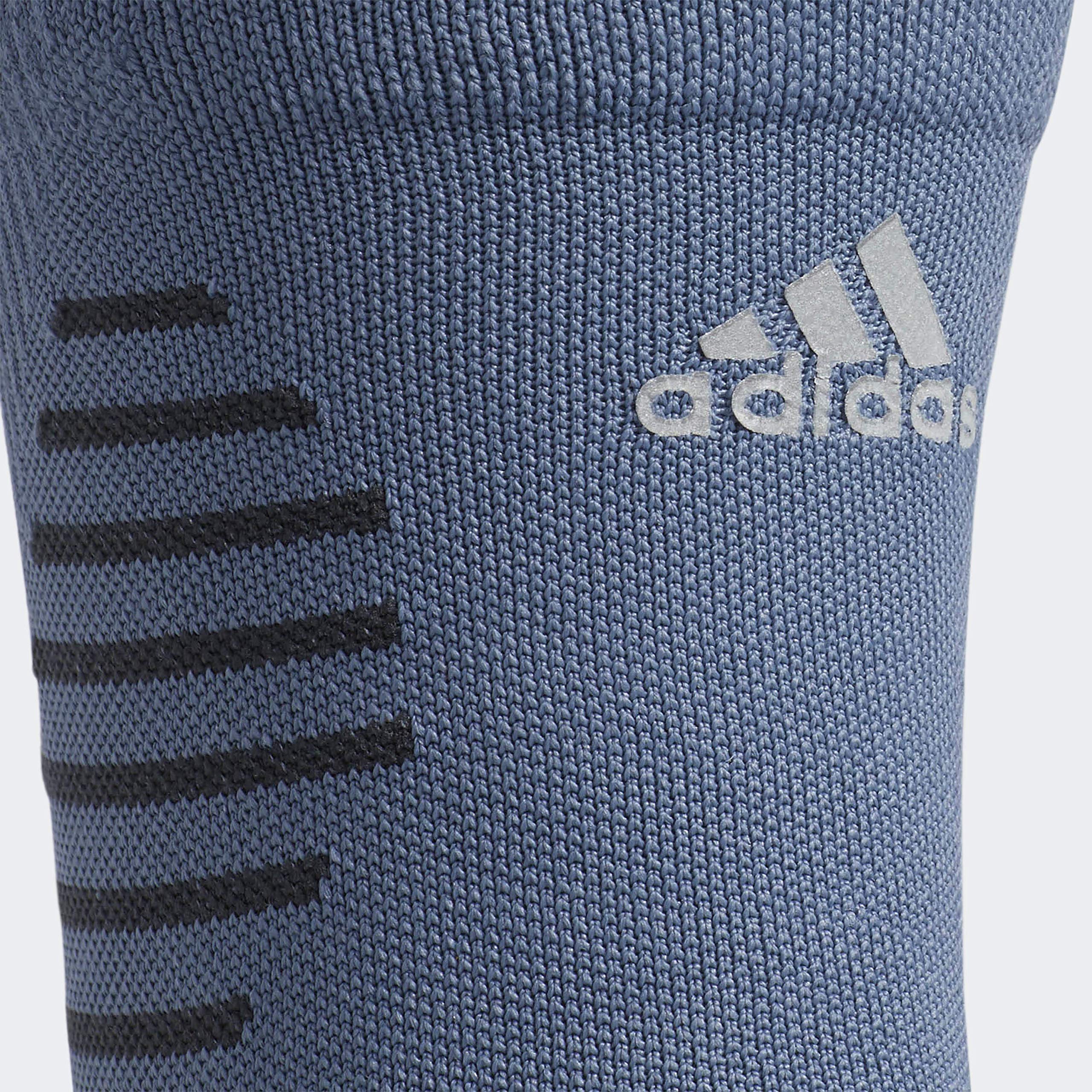 adidas Unisex Running Single Mid-Crew, White/Light Onix Grey/Silver Reflective, Medium