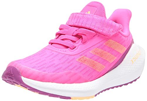 adidas Unisex-Child EQ21 Running Shoe, Shock Pink/Acid Orange/Sonic Fuchsia (Elastic), 3