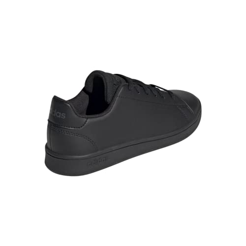 adidas unisex-child Advantage, Black/Black/Grey, 11 US medium