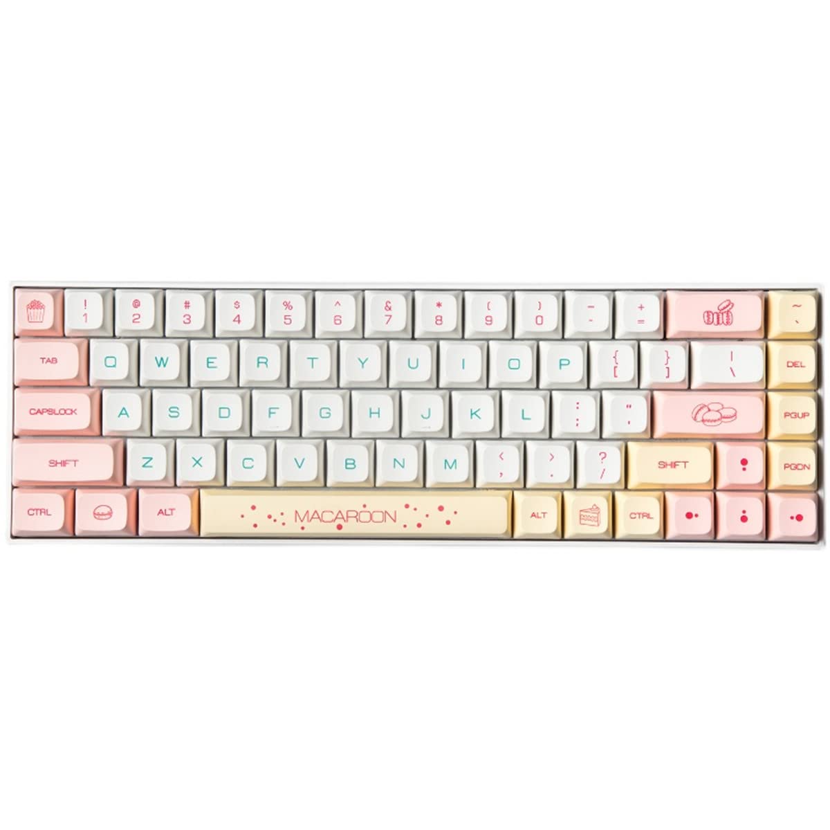 ZMX Macaroon PBT Dye-Sublimation Keycap,XDA Profile 136 Keys Custom Keycaps Set for MX Switch Mechanical & Gateron Optical Gaming Keyboards