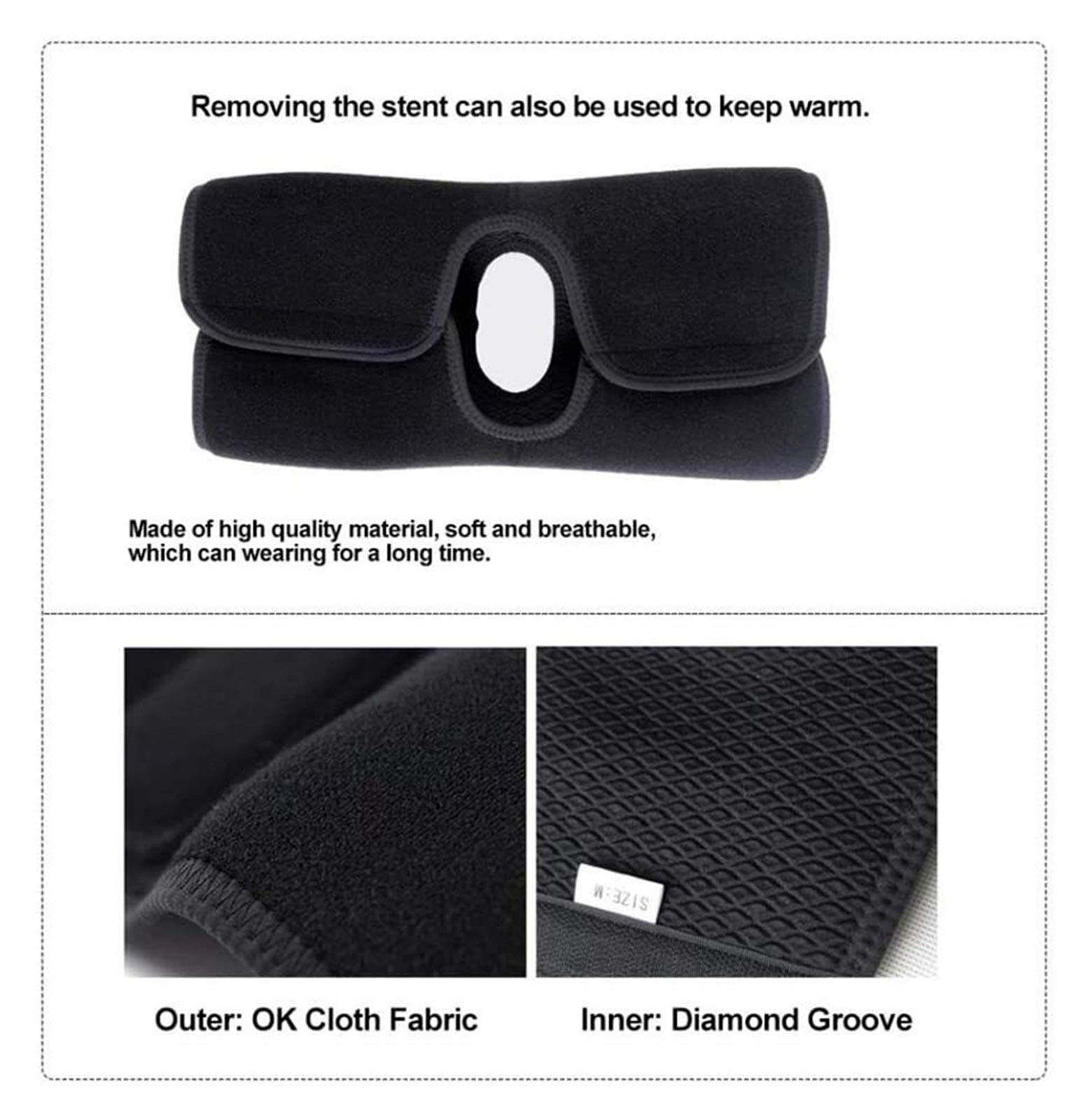 Adjustable Knee Brace Support Pain Hinged Brace Knee Support Joint Orthosis Ligament Sport Injury Splint Sport Knee Pads 1116 (Size : Medium)