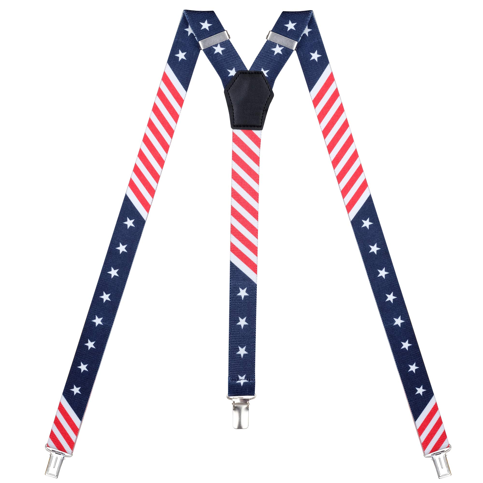 Action Ward Womens Suspenders – Y Back Style – 1" Width - Comfortably Adjustable Elastic Straps and Metal Clips (Cream)