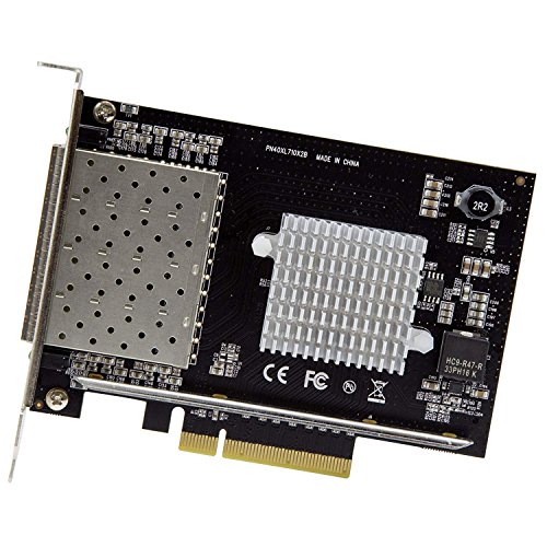 StarTech.com Quad Port 10G SFP+ Network Card - Intel XL710 Open SFP+ Converged Adapter - PCIe 10 Gigabit Ethernet Server NIC - 10GbE Fiber Optic LAN Card - Dell PowerEdge HPE ProLiant (PEX10GSFP4I)