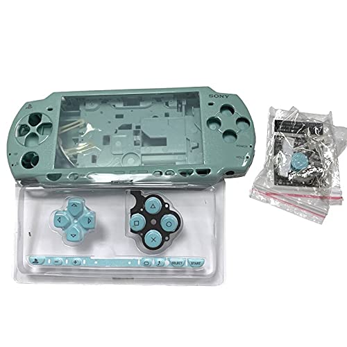 Full Housing Shell Cover Case with Buttons Kit + Screwdrive for PSP 2000 Controller (Green)