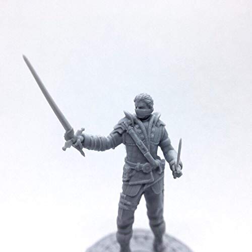 Fantasy Minis 28mm Duelist Rogue Miniature for Tabletop RPG (D&D, DND, Dungeons and Dragons, Pathfinder, Frostgrave)