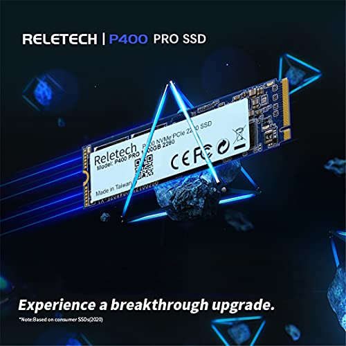 Reletech 2TB M.2 SSD, for PS5 Expansion PCIe Gen 4X4 NVMe Internal Gaming SSD Up to 5,000 MB/s PCIexpress 4.0 Solid State Drive for PC Laptop Desktop(QLC, 2TB)