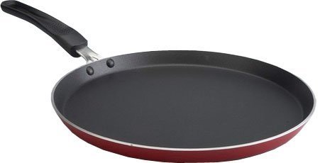 Best Nonstick Pan,Induction Base Non-Stick Dosa Tawa/Griddle,Dosa Pan,Non-Stick Induction Base Fry Pan,Thickness 3 mm, Size 10 X 10 inches With one Piece Wooden Spatula and One Piece Plastic Scrubber