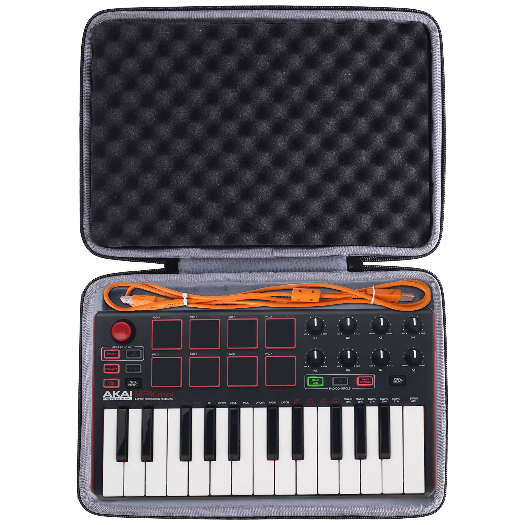 co2CREA Hard Case Replacement for Akai Professional MPK Mini MKII/MPK Mini Play 25 Key USB MIDI Keyboard Controller