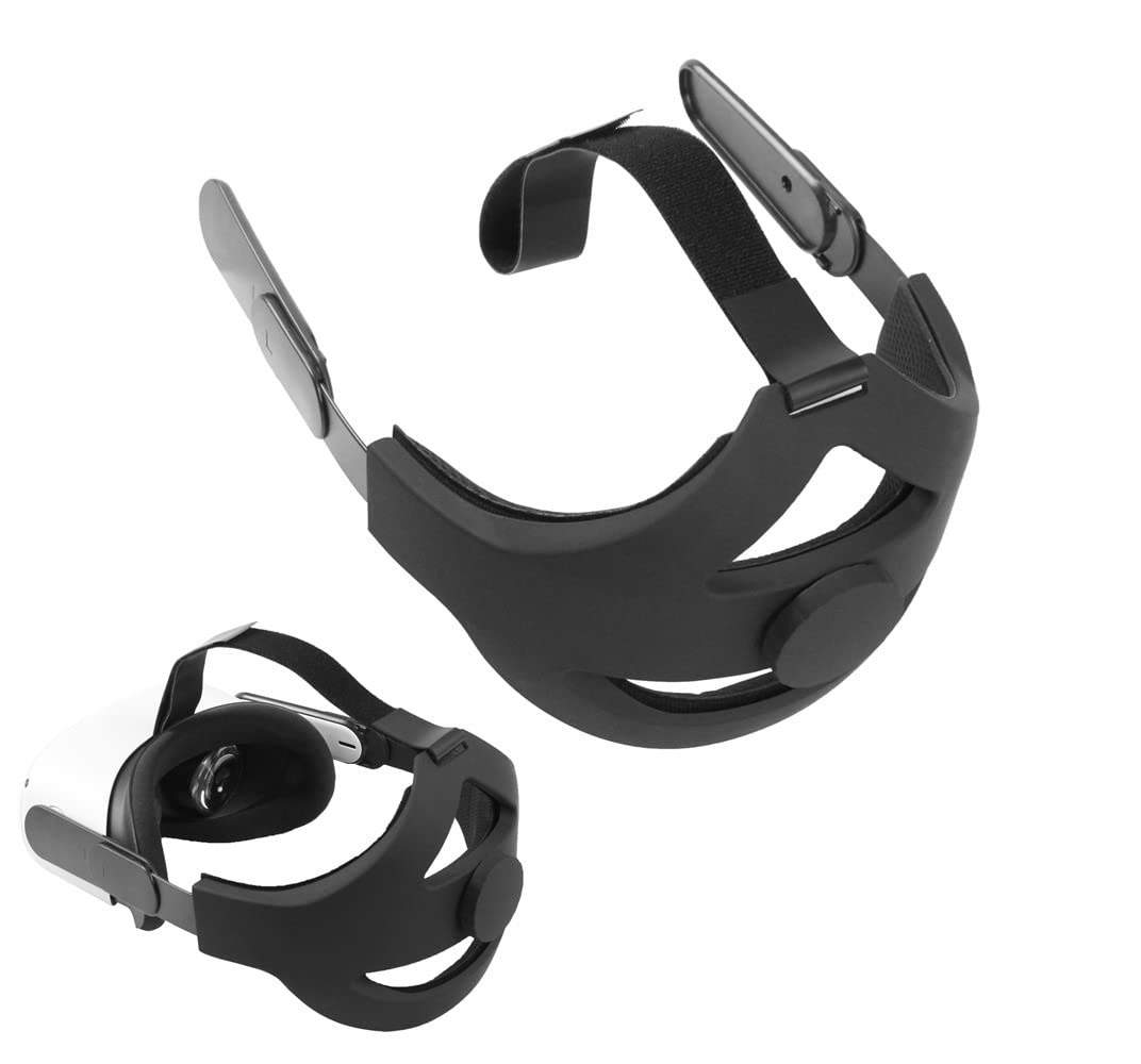 Adjustable VR Headset Headwear Support Reduce Head Pressure Headband Comfortable Sponge Pad for Quest 2 VR Headset