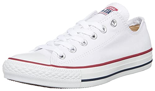 Converse Unisex Chuck Taylor All Star Low Top Optical White Sneakers - 5 B(M) US Women / 3 D(M) US Men