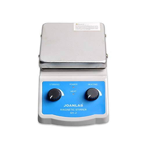 JoanLab SH-2 Integrated Magnetic Stirrer with Analog Hot Plate, 2,000mL, 100-1400rpm, 350°C Max. Temp, 30mm Stir Bar and Thermometer Support Stand Included