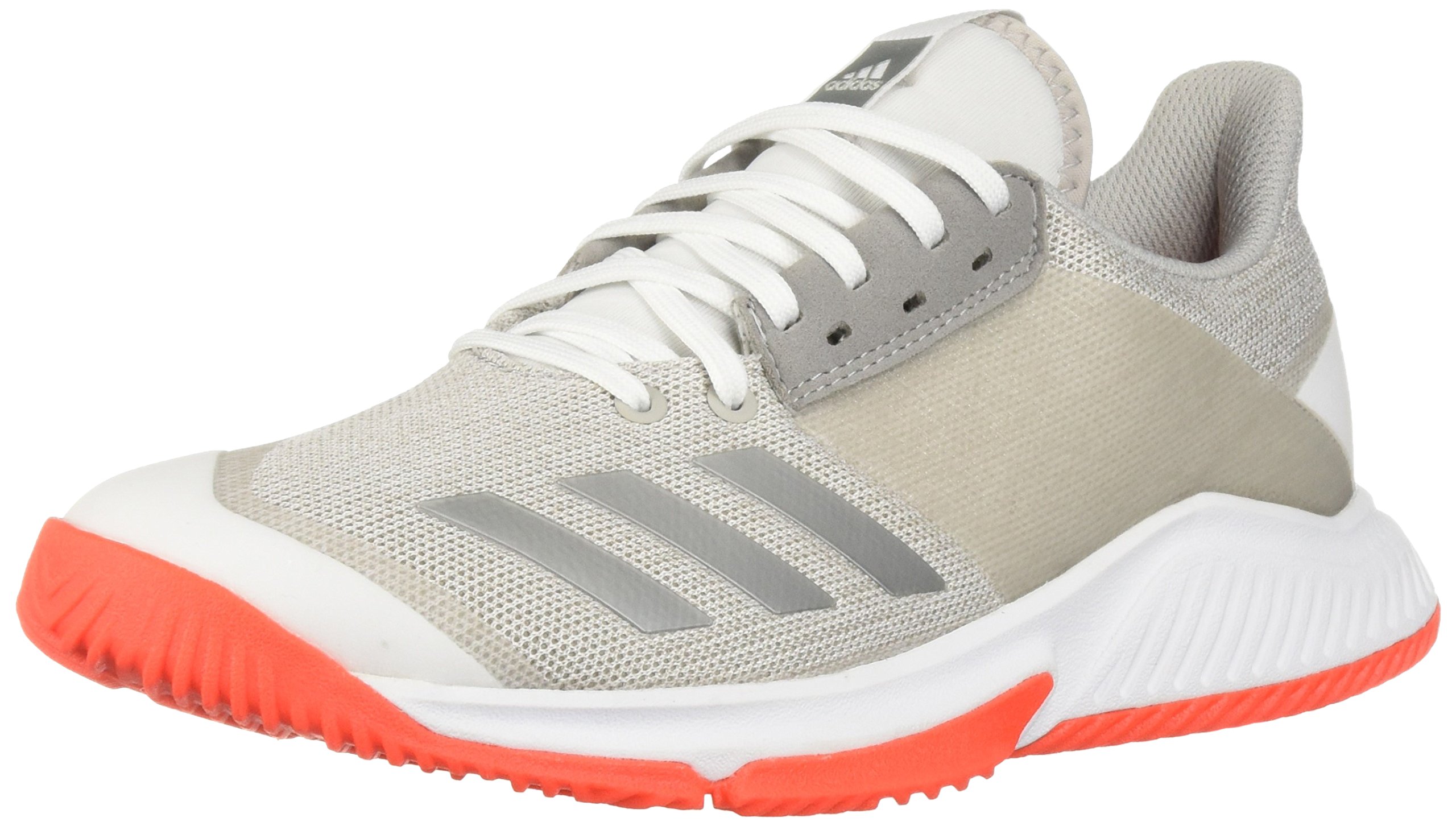 adidas Women's Crazyflight Team Volleyball Shoe, White/White/Gum, 12.5 M US