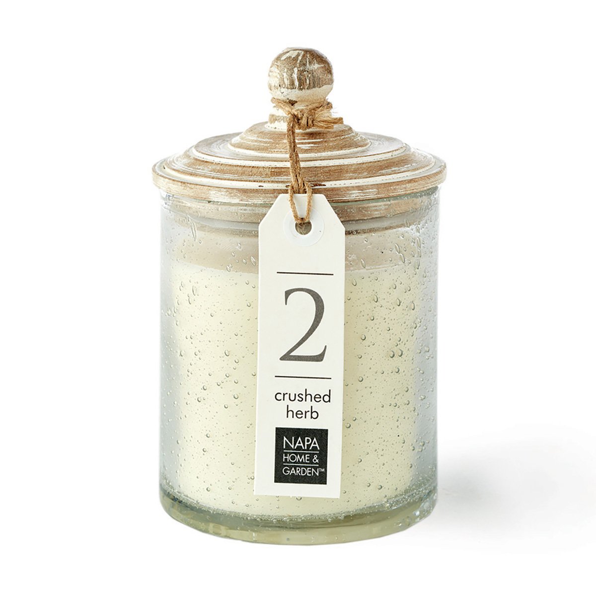 Crushed HERB Gray Oak Soy Wax Scented Jar Candle by Napa Home