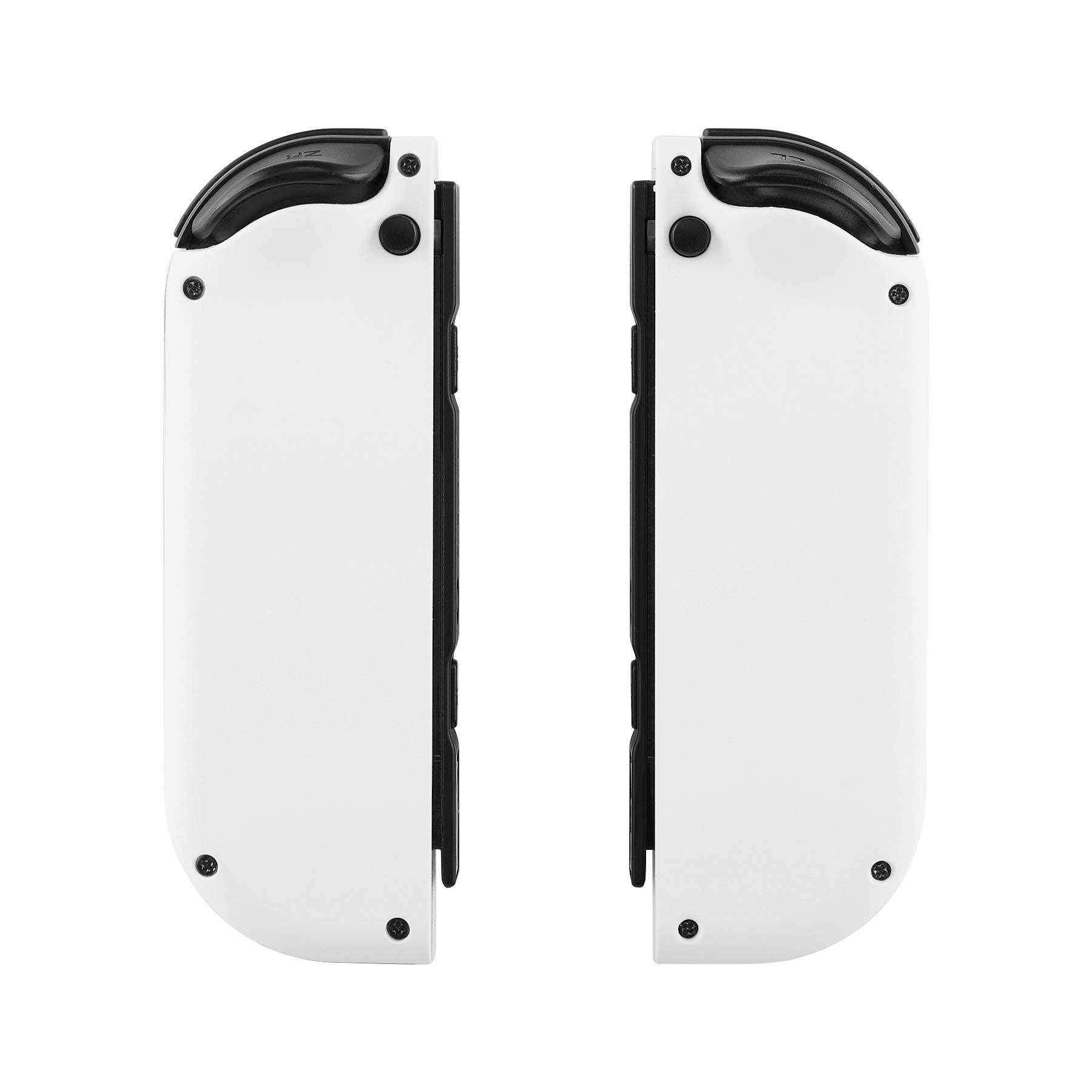 eXtremeRate White DIY Housing (D-Pad Version) with Full Set Buttons for Joycon Handheld Controller, Replacement Shell Case for Nintendo Switch & Switch OLED [Only The Shell, NOT The Joycon]