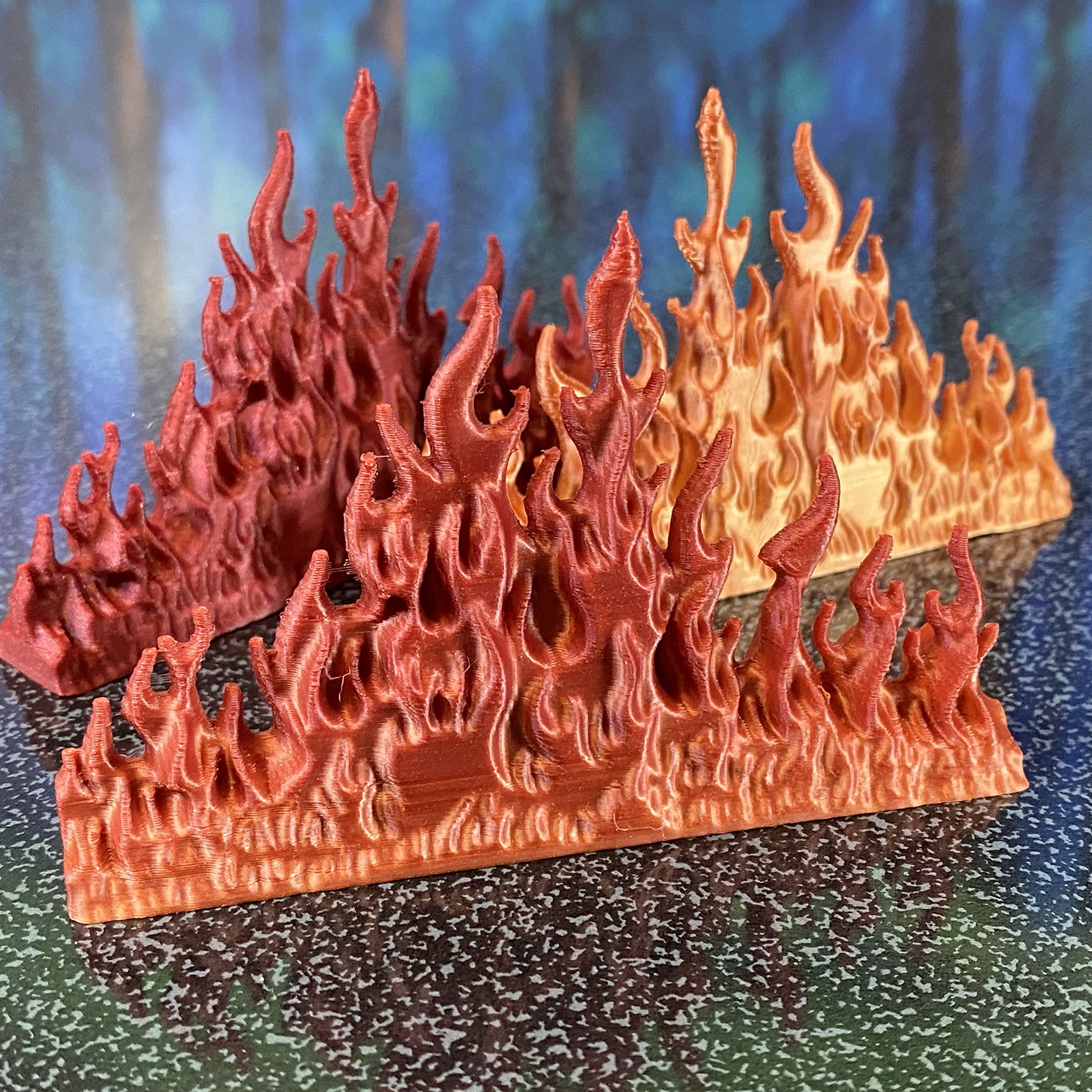 Extruded Gaming Wall of Fire Spell