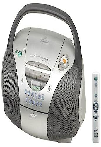 Sony CFD-S300 CD Radio Cassette Recorder Boombox (Silver)