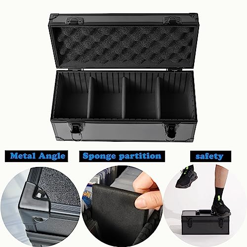 Azamou Toploaders Storage Box fits 3" x 4" 35pt Rigid Card,Trading Cards, Sports Cards,Graded Card , with3 Sponge partition (Holds 300 Toploaders) Also compatible PSA BGS Rating card