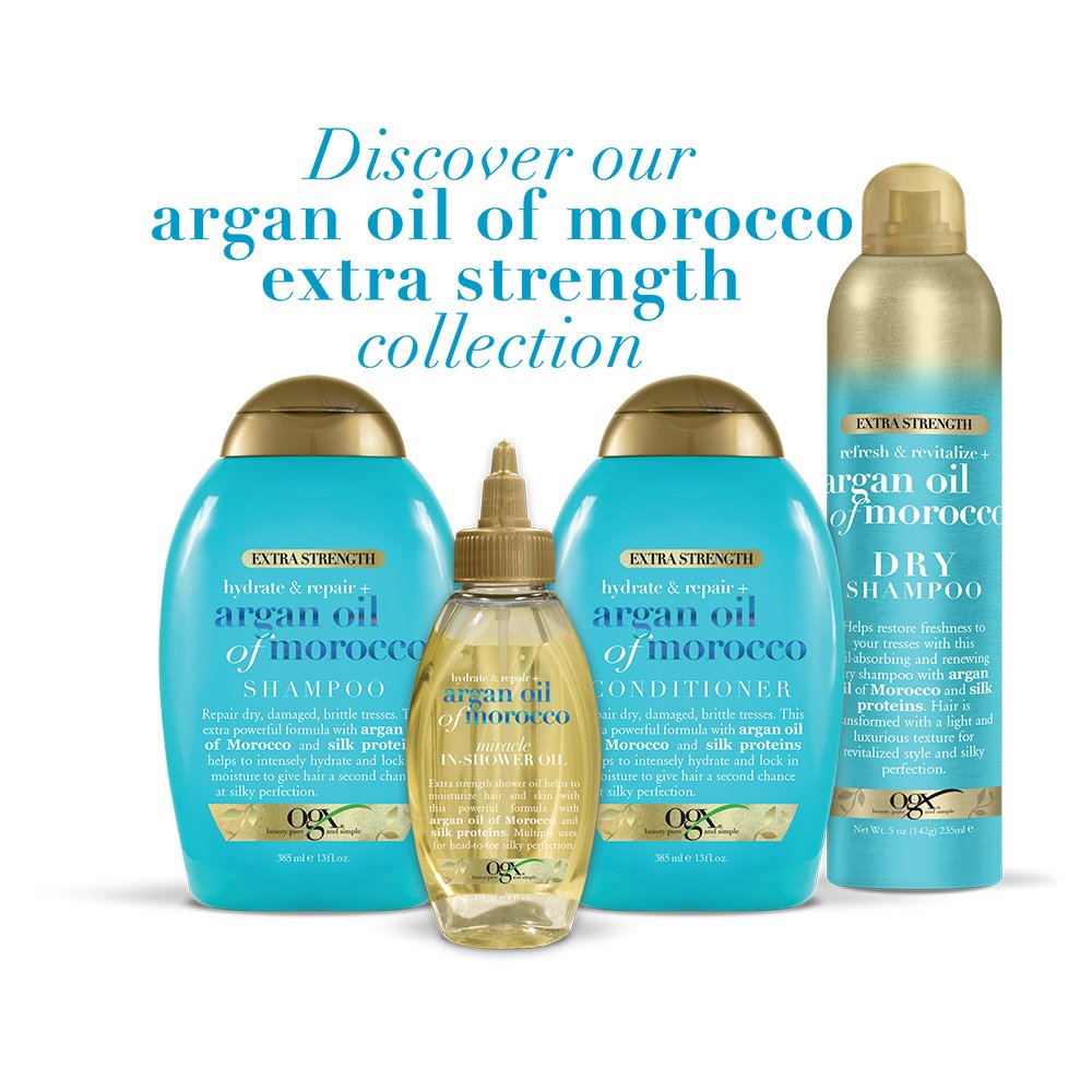 OGX Refresh Revitalize Extra Strength Dry Shampoo, Argan Oil of Morocco, 5 Ounce