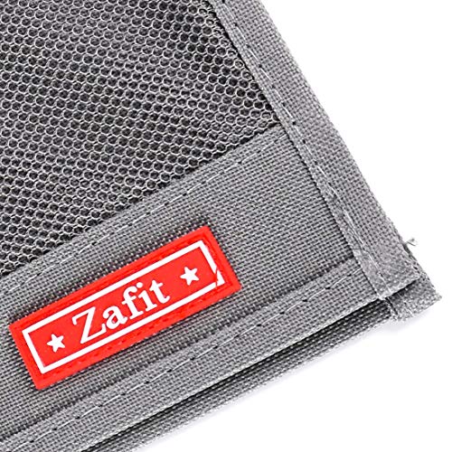 Zafit Bedside Storage Organizer, Table Cabinet Storage Organizer Bedside Organizer Caddy for Remotes Phone Glasses (Classic 4 Pockets-Grey)