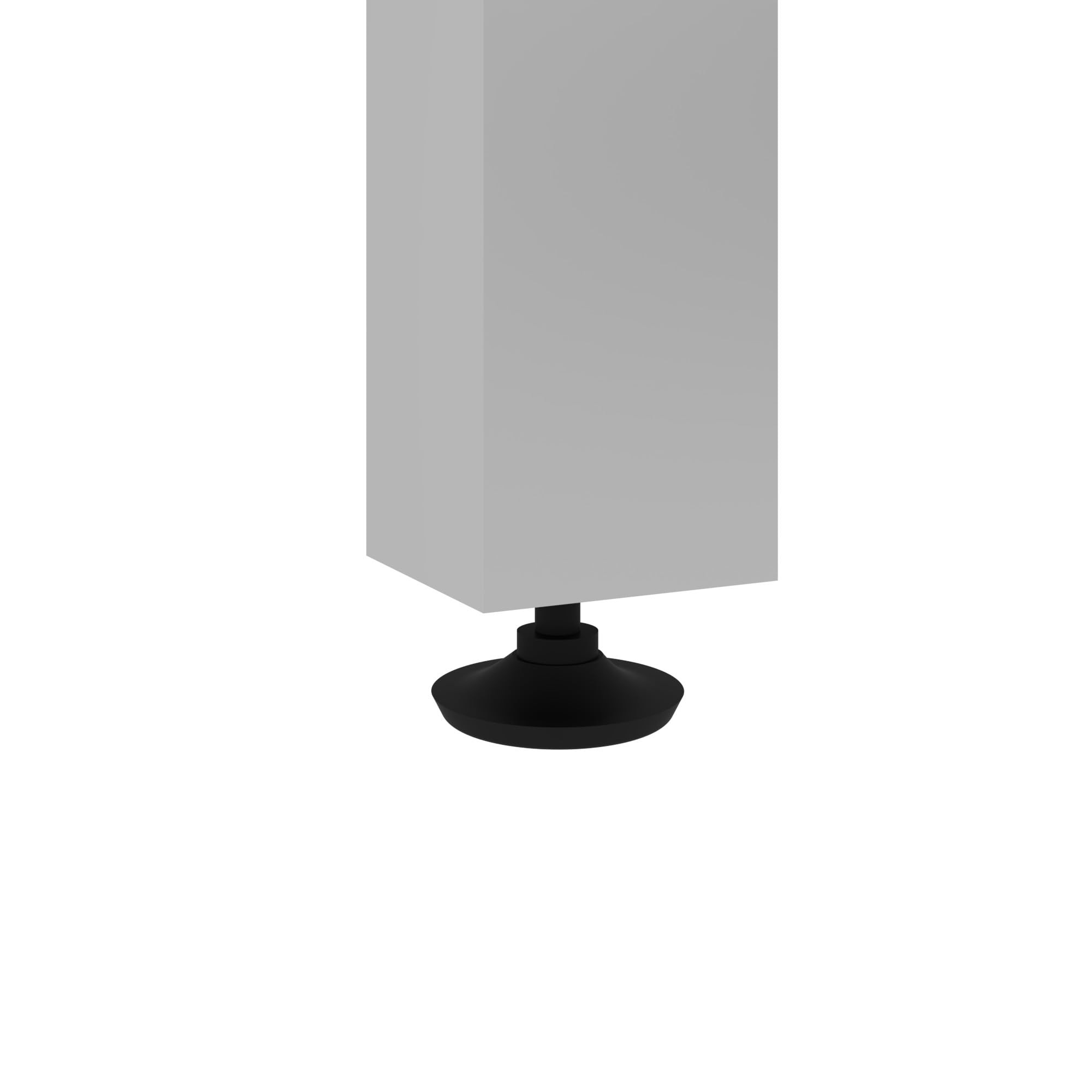 Bestar Universel 60W Table Desk with Square Metal Legs in White