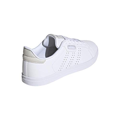 adidas Women's Courtpoint Cl X Tennis Shoe, White/White/orbit Grey, 8.5
