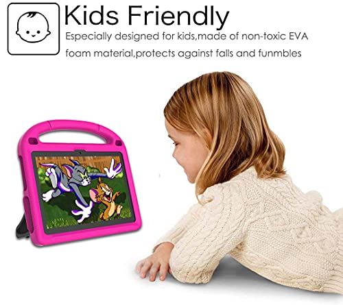 Fire HD 10 & Fire HD 10 Plus Tablet Case for Kids(11th Generation, 2021 Release) - DICEKOO Lightweight Shockproof Kid-Proof Cover with Stand for Kindle Fire HD 10 Kids Tablet & Kids Pro Tablet - Pink