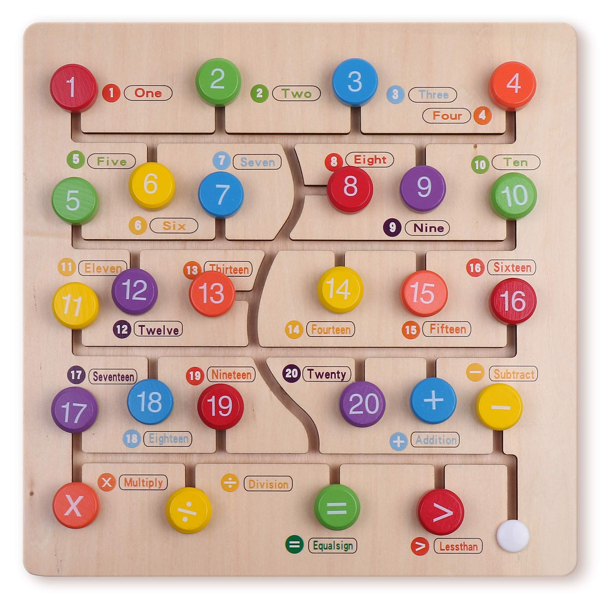 Boxiki Kids Montessori Toys. Learn to Count with Our Baby Toys That are Made of Wood! an Amazing Way to Learn Numbers and Colors.