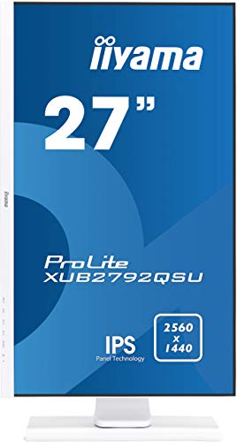 iiyama ProLite XUB2792QSU-W1 68.6 cm (27") LED LCD Monitor - 16:9-5 ms - 2560 x 1440