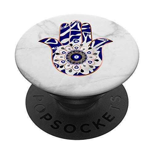 Talk to the Evil Eye Hamsa Hand PopSockets PopGrip: Swappable Grip for Phones & Tablets