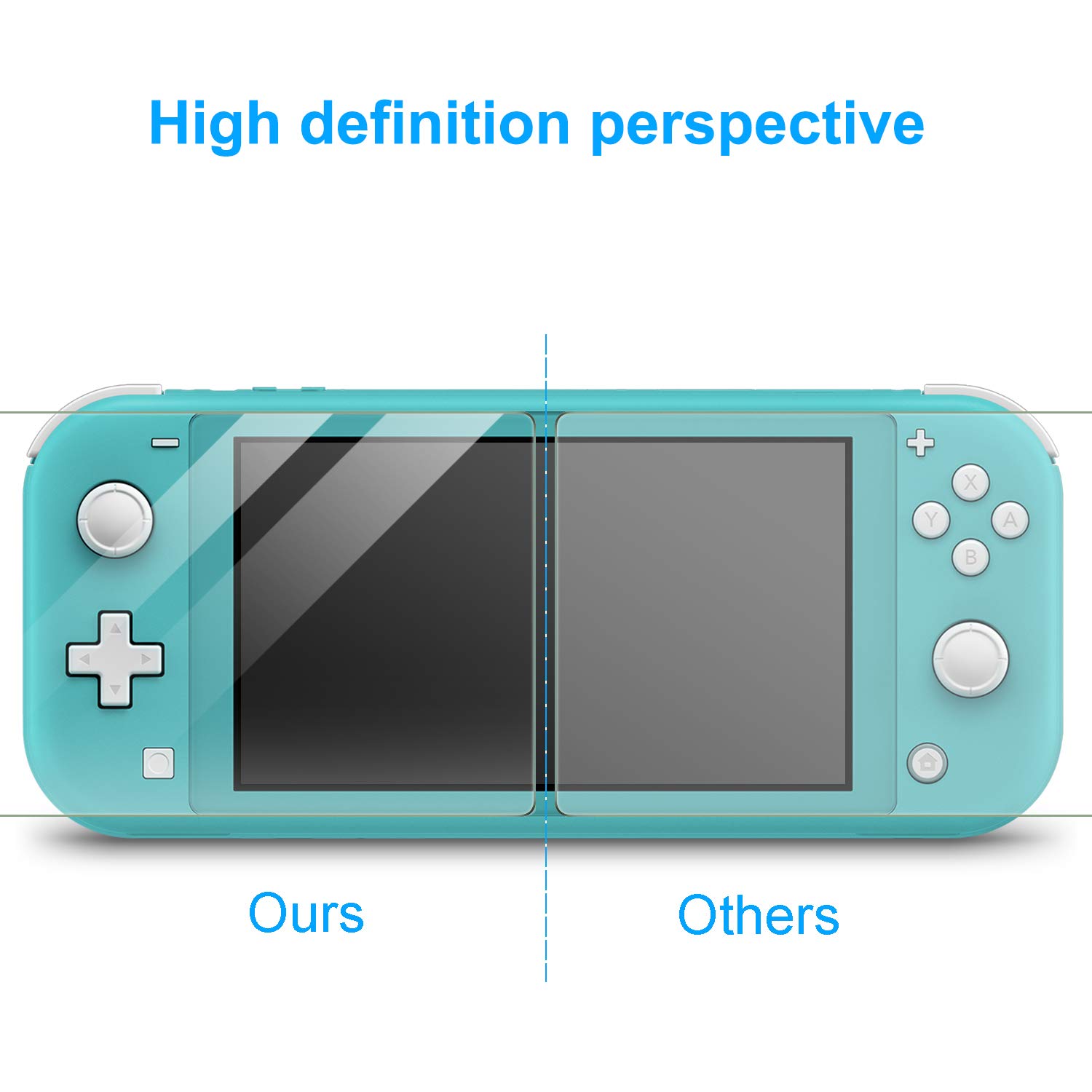 Accessories Bundle Compatible with Nintendo Switch Lite Carry Case & TPU Protective Case Cover & Thumb Grip Covers & Screen Protector - Coral