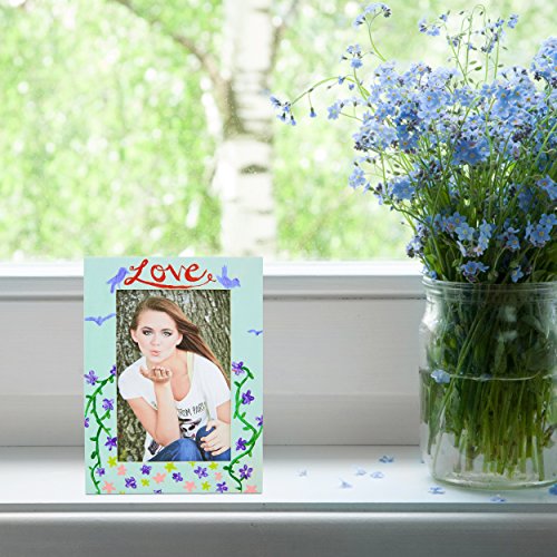DIY Picture Frames, 4x6 Craft Frames Set, Unfinished Solid Pine Wood DIY Photo Frames, For Arts and Crafts DIY Painting Projects, Set of 3 (6x8 Frame Size Holds 6x4 Pictures) For Adults and Kids Craft