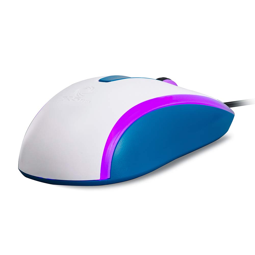COOLERPLUS Wired Mouse, 1200DPI, Rainbow Breathing Light, USB Computer Mouse for Kids/School/Office/Home/Gaming Mouse, Compatible with Windows for PC, Laptop, Desktop, MacBook(White)