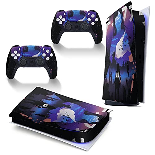 PlayStation 5 Digital edition version sticker protective cover, The Amano Warrior ps5 controller protective shell (compatible with ps5 Digital edition)