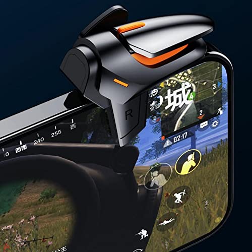 BoxWave Gaming Gear Compatible with Galaxy Note 4 - Touchscreen QuickTrigger Auto, Trigger Buttons Autofire Gaming Mobile FPS - Jet Black