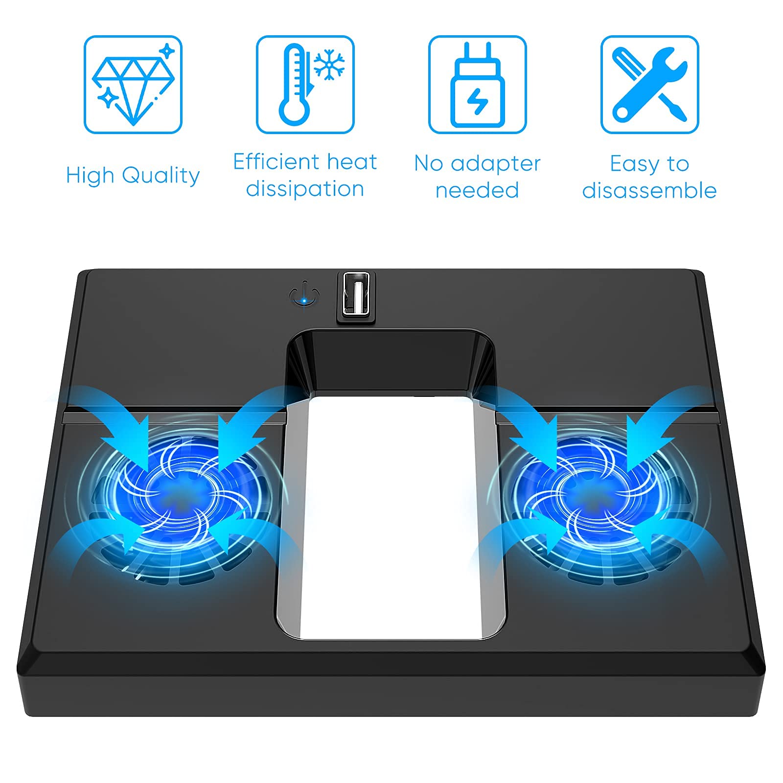 Cooling Fan for Xbox Series X, External USB Cooler Cooling System with USB Hub Port for Xbox Series X Console