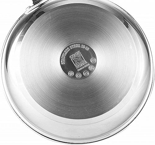 Cook N Home 4-Piece Stainless Steel Pasta Cooker Steamer Multipots, 12 Quart, Silver