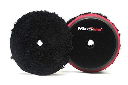 Maxshine Premium 5β Microfiber Polishing Pads for DA and Rotary Polishers β Ultra-Soft Microfiber, Dual EVA Cushion Foam Insertion, Hook & Loop