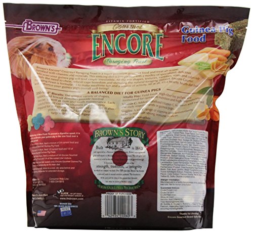 F.M.Brown'S Encore Gourmet Guinea Pig Food, 4 Lb