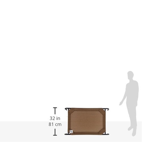 Coolaroo The Original Cooling Elevated Dog Bed, Indoor and Outdoor, Medium, Nutmeg