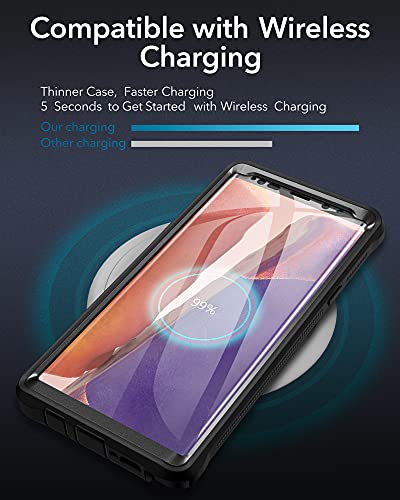 YOUMAKER Kickstand Case for Galaxy Note 9, Full Body with Built-in Screen Protector Heavy Duty Protection Shockproof Rugged Cover for Samsung Galaxy Note 9 6.4 Inch - Black
