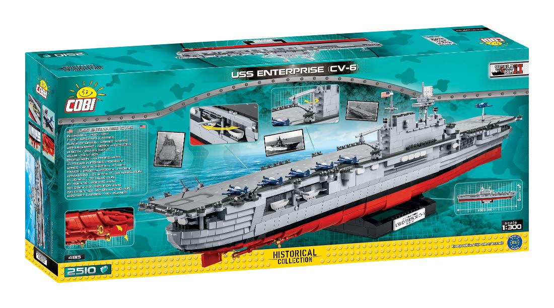 COBI - Small Army WS USS Enterprise (2510 PCS)