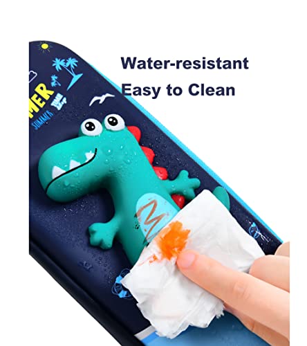 GANNEPIE 3D Decompression Stereo Cartoon Cute Pencil Case Holder EVA Carrying Pen Bag Pouch Simple Stationery for Adults Kids Purple Bear